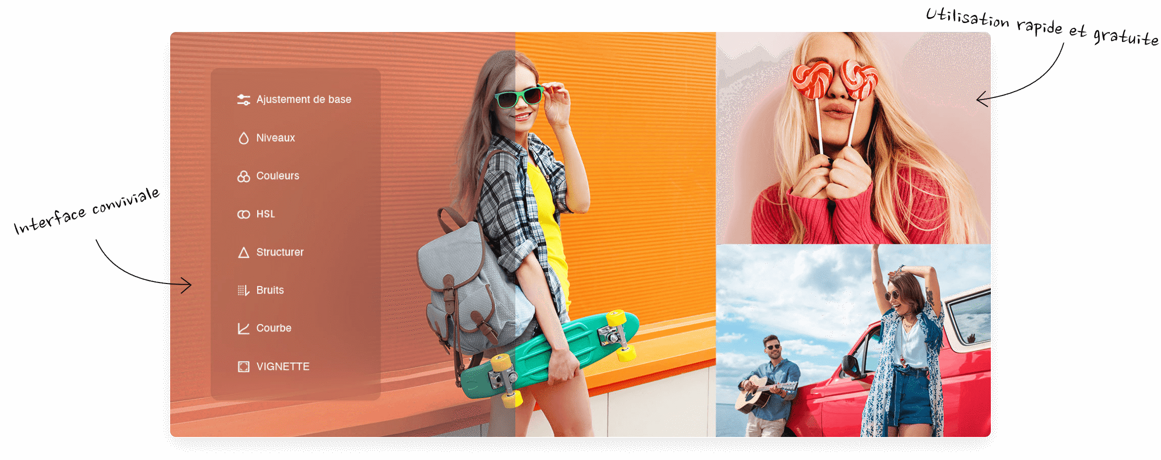 Retouche photo : Fotor–Retouche photo et d'images en ligne gratuits