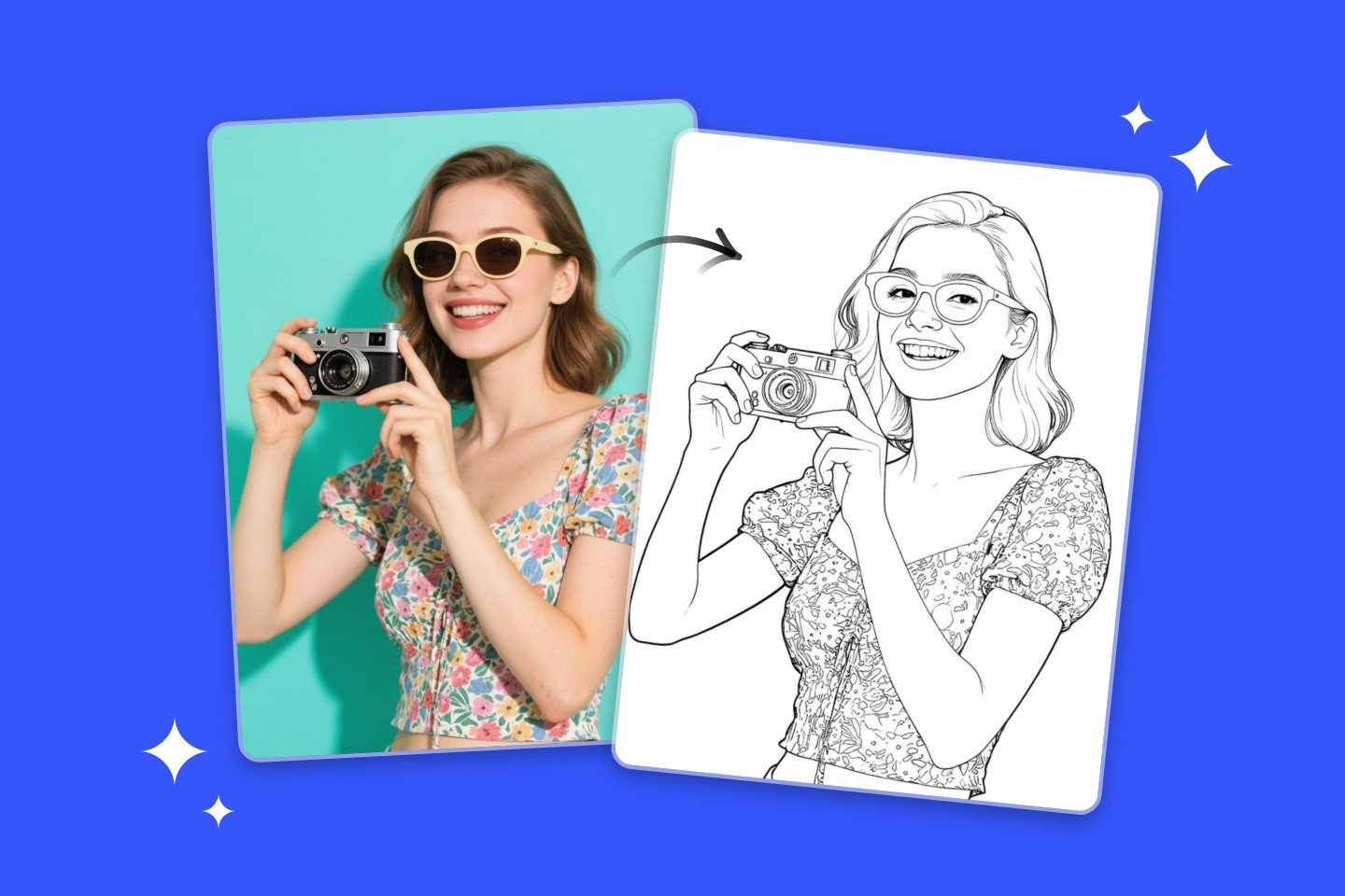 Turn Photo into Line Drawing Online Free with AI | Fotor
